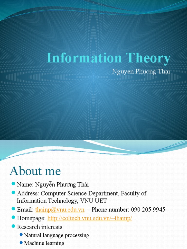 Lecture 1 - Introduction | PDF | Code | Information