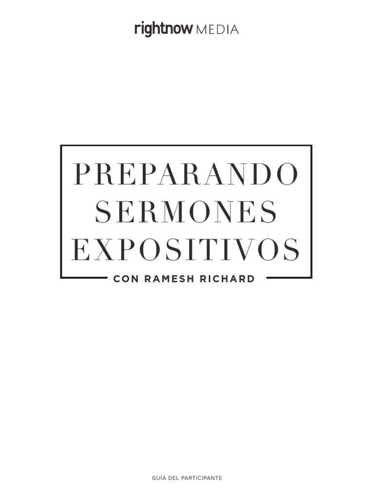 Preparando Sermones Expositivos Preguntas de Los Videos de Ramesh ...