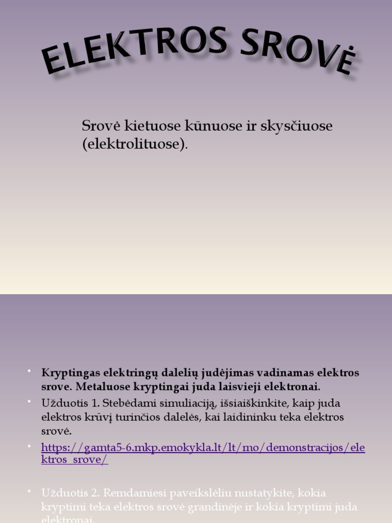 Elektros-Srove | PDF