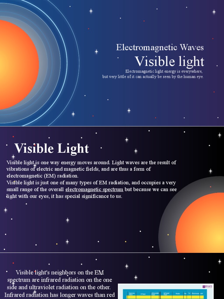 Science 10 - Visible Light Presentation | PDF | Light | Electromagnetic ...