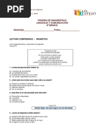 Prueba de Comprensión Lectora 7° Básico | PDF | Color