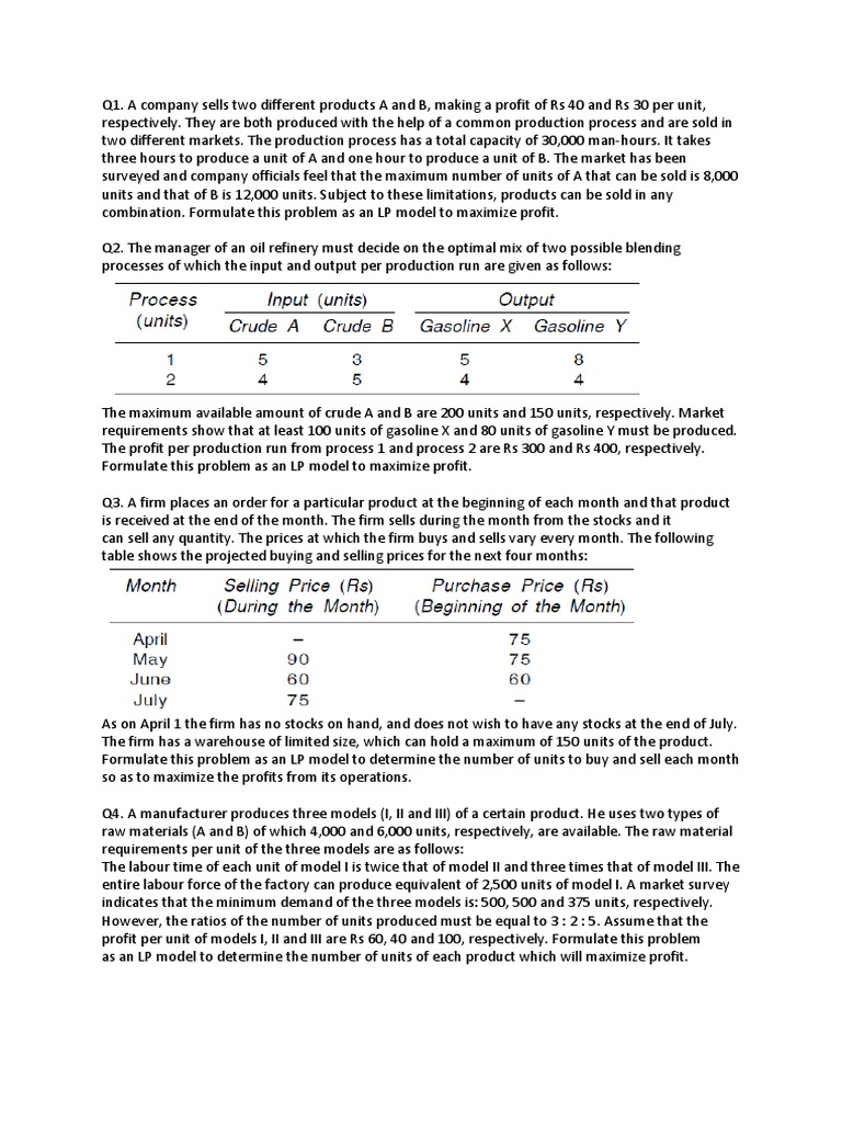 Assignment LPP Formulation | PDF | Profit (Economics) | Investing Assignment LPP Formulation | PDF | Profit (Economics) | Investing