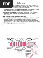 Engineering Physics Laser Notes | PDF | Laser | Emission Spectrum