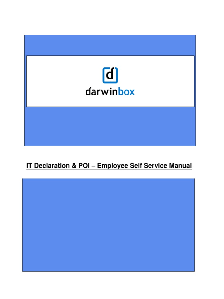 Darwinbox IT Declaration Proof Submission Manual FY22-23 | PDF | Taxes ...