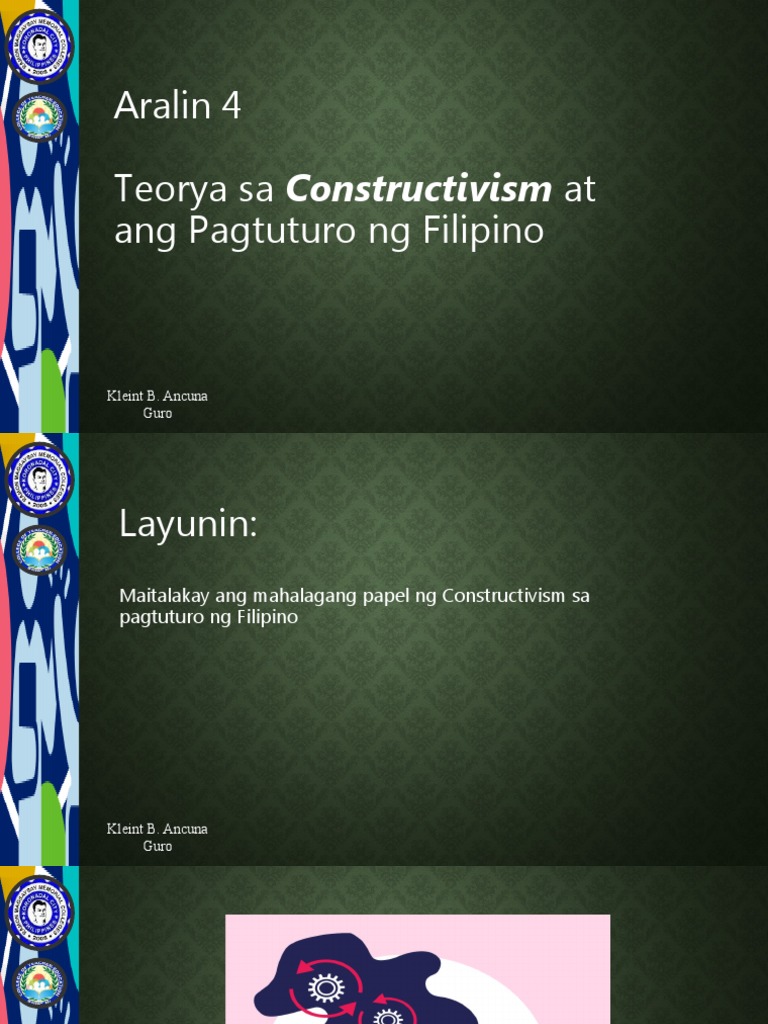 Aralin 4 Teorya Sa Constructivism at Ang Pagtuturo NG Filipino | PDF