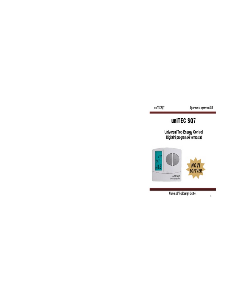 Unitec Sq7: Universal Top Energy Control | PDF