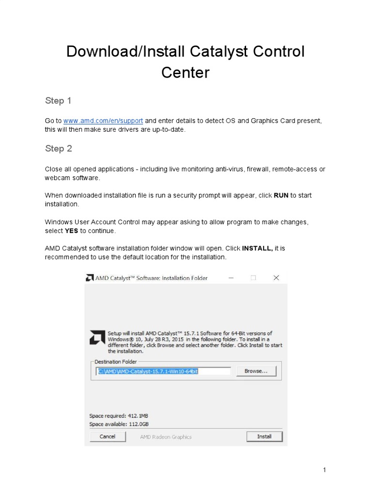 ATI AMD Radeon Catalyst Control Center | PDF