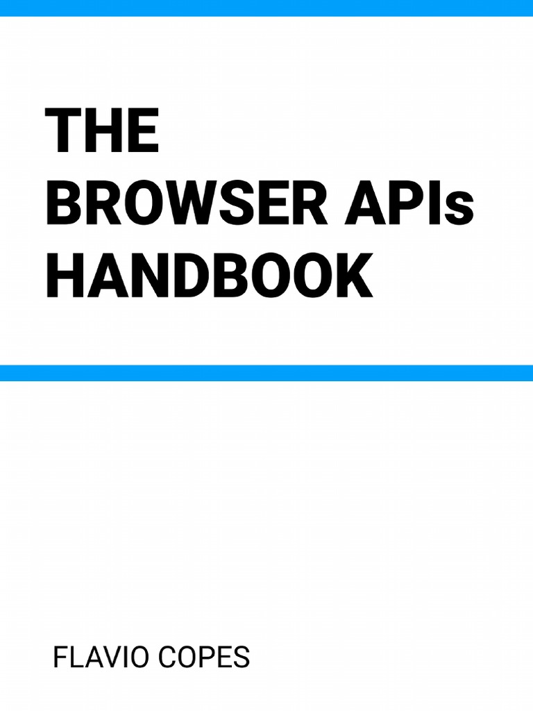 Browser Apihandbook Pdf Document Object Model Mobile App