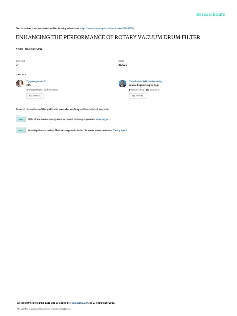 RVDF | PDF | Filtration | Chemical Engineering