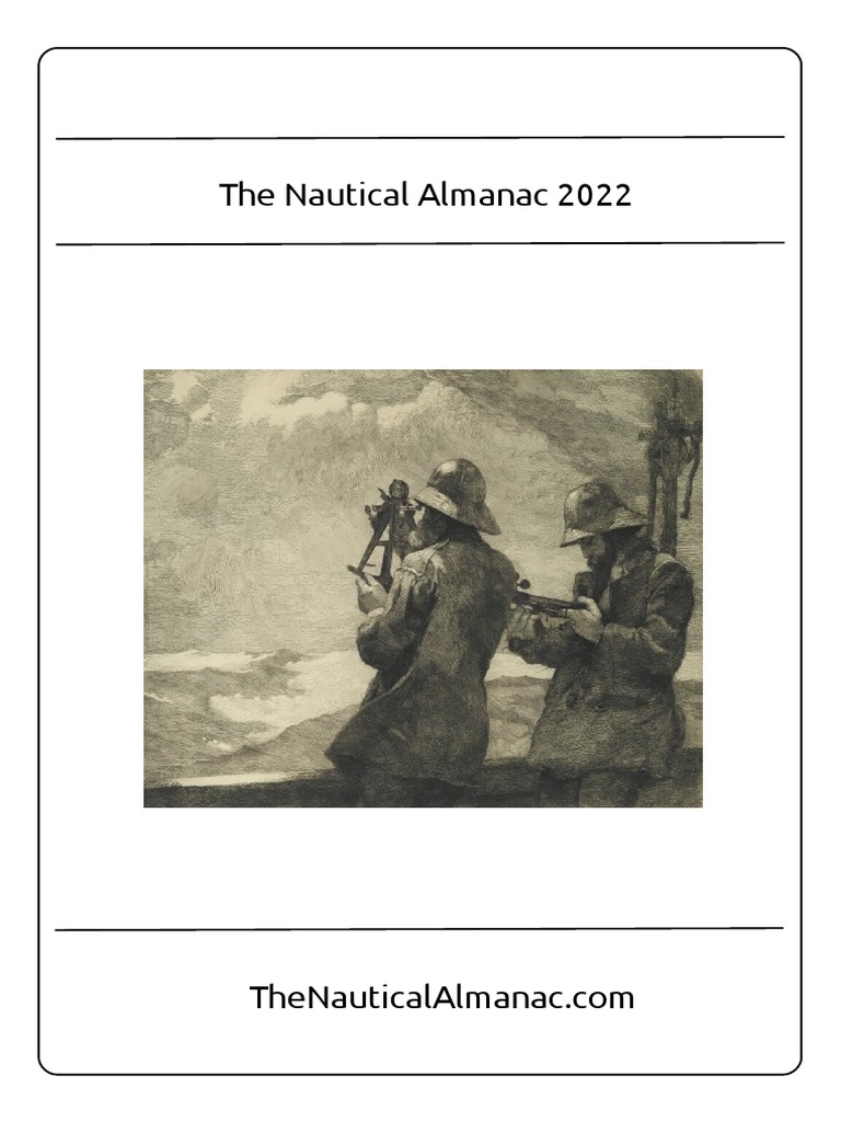 2022 Nautical Almanac Compact Version | Download Free PDF | Longitude ...