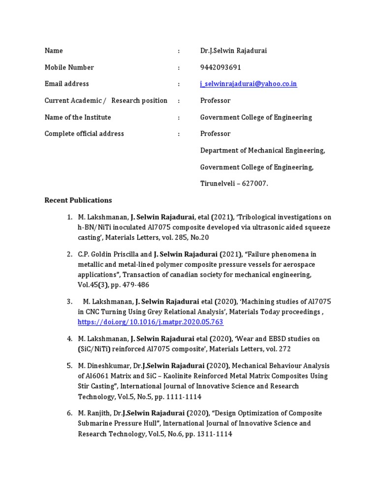 OE Publications | PDF | Composite Material | Physical Sciences