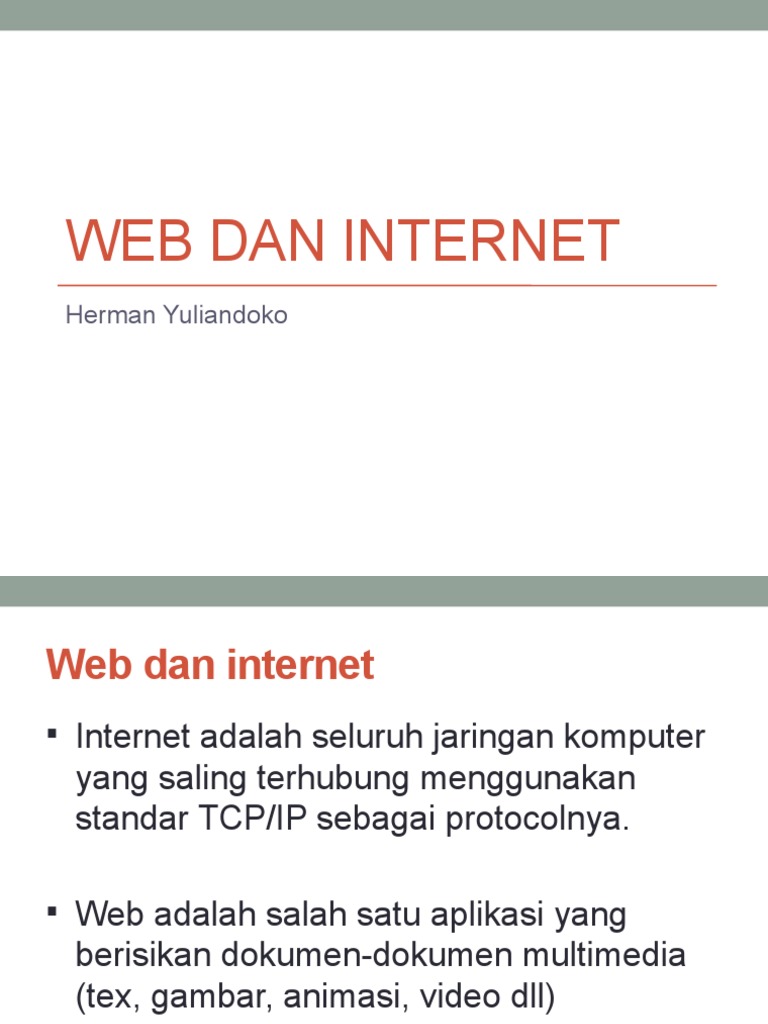 Web Dan Internet | PDF