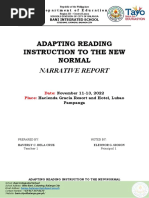 Narrative Report On THIRD QUARTER NSED DRILL 2022 | PDF | Emergency ...