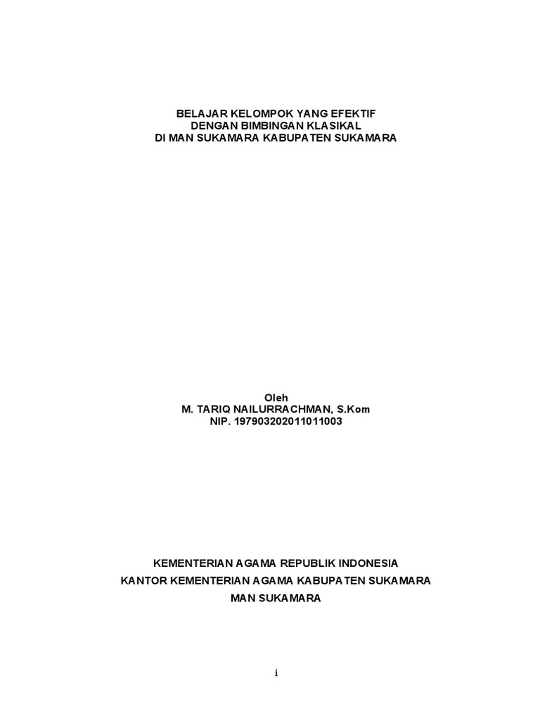 Laporan Best Practice BK MAN | PDF