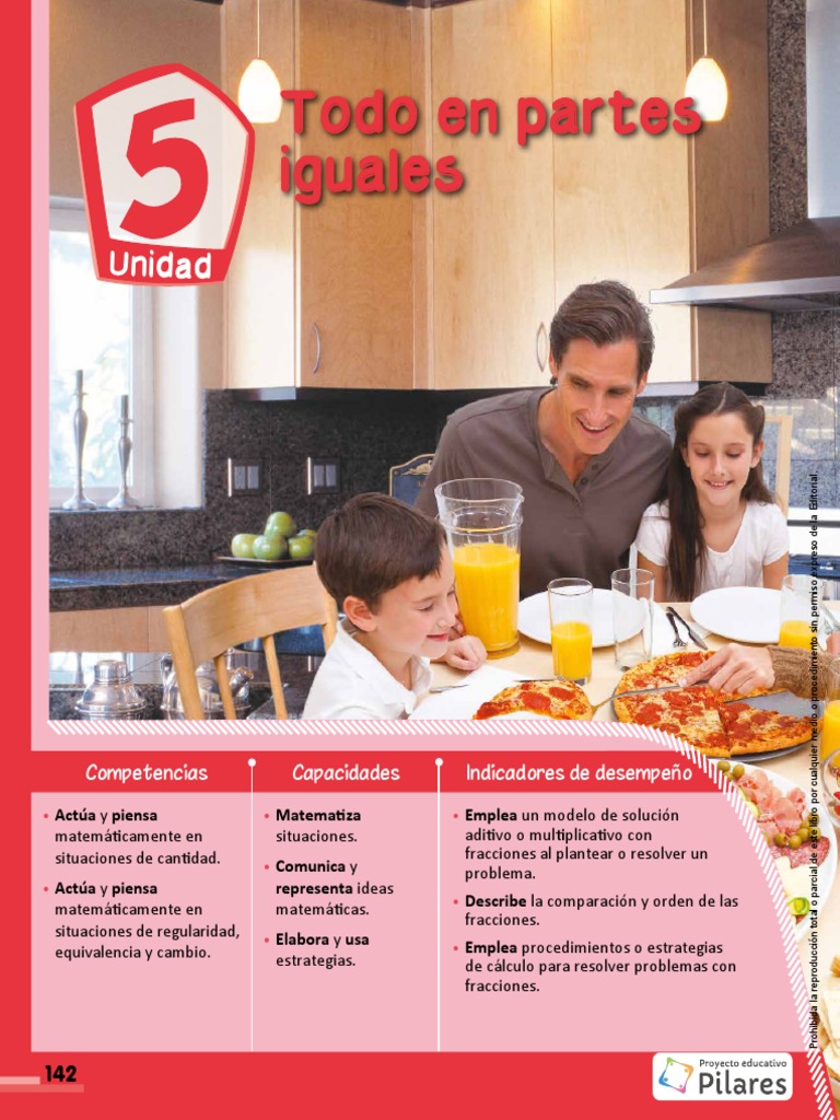 Matemática - 6to Grado - Unidad 5 (SR) Fracciones | PDF | Conceptos ...