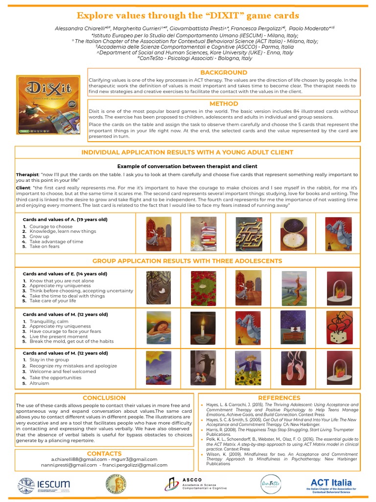 Explore Values Through The "DIXIT" Game Cards | PDF | Psychotherapy ...