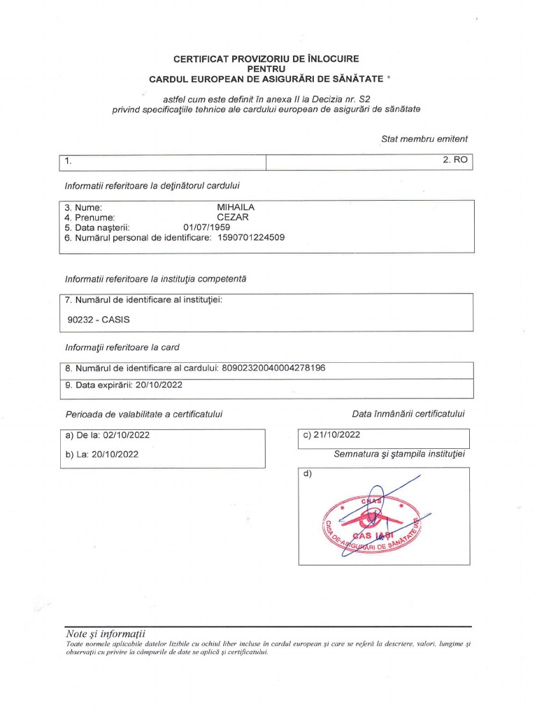 certificato sostitutivo | PDF