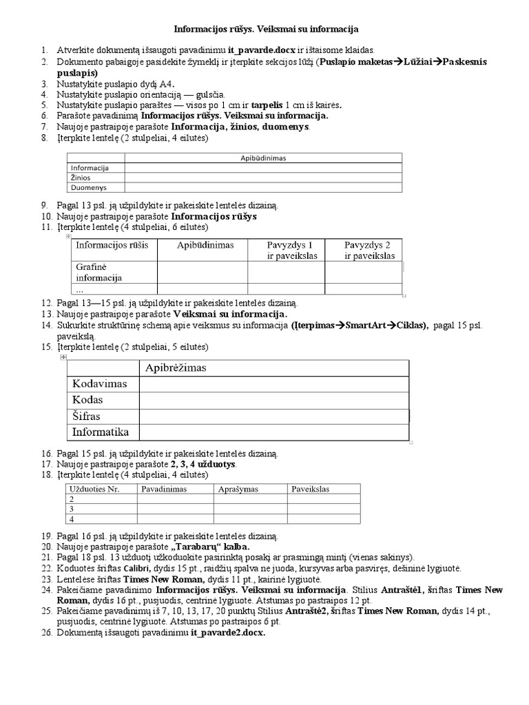 Informacijos Rusys | PDF