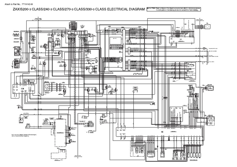 ZX330-3 (1) Electric Diagram | PDF