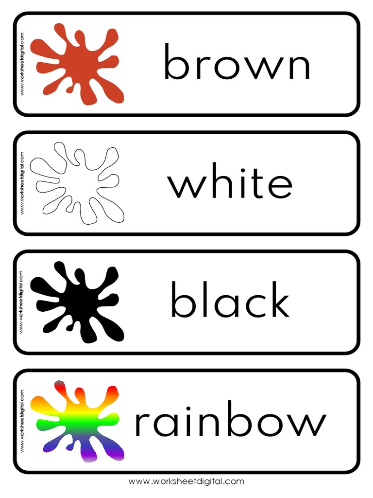 Colours Flash Cards 3 9h2zb8 | PDF
