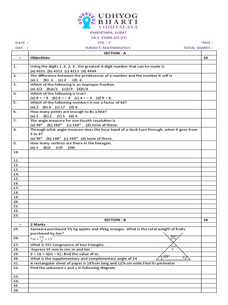 STD 6th and 7th Mix | PDF