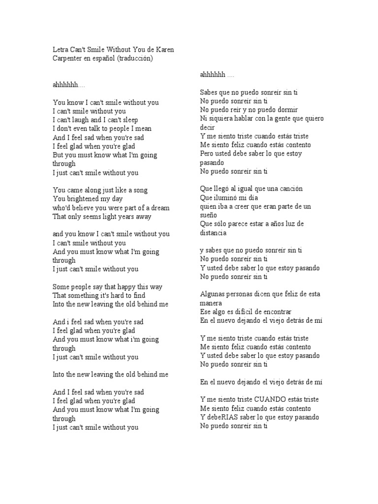 canciones de ingles a español todos los dias | PDF | Canciones | Música pop