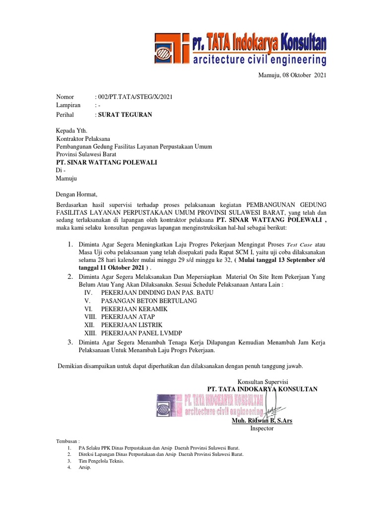 Surat Teguran 2 | PDF
