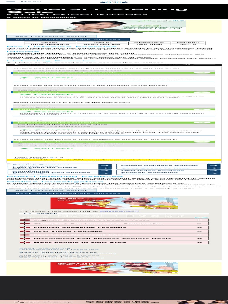 A Story To Remember - Randall's ESL Cyber Listening Lab | PDF ...