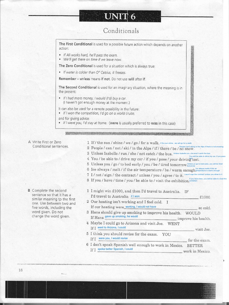 FCE Conditionals Rules PDF | PDF