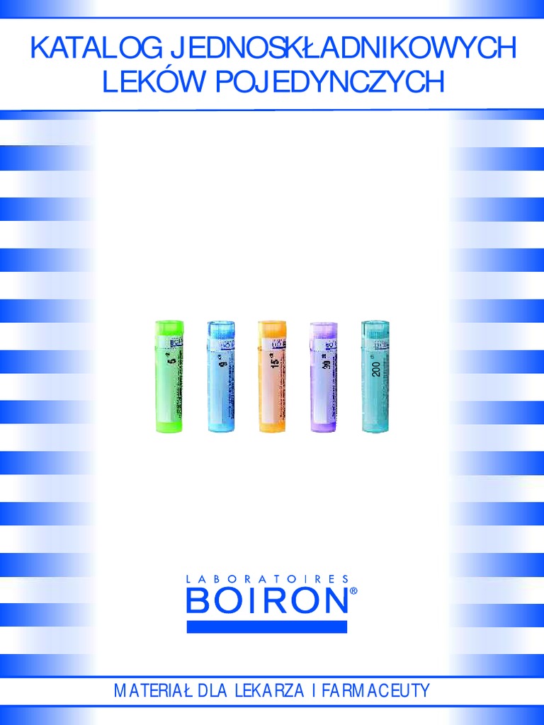 Boiron Homeopathic Remedies. | PDF