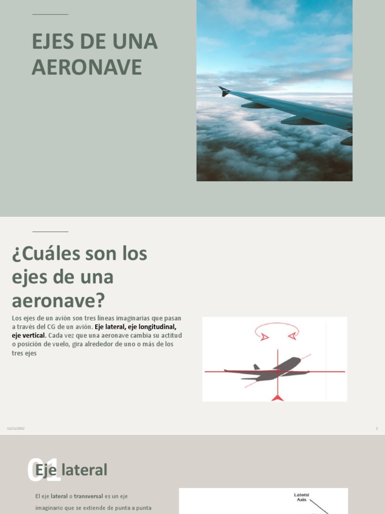 Ejes de Una Aeronave | PDF | Aeroespacial | Aviación
