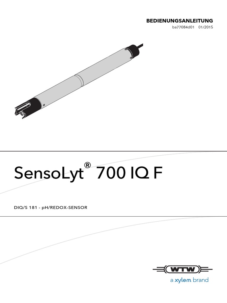 Ba77084d01 SensoLyt 700 IQ F WTW | PDF