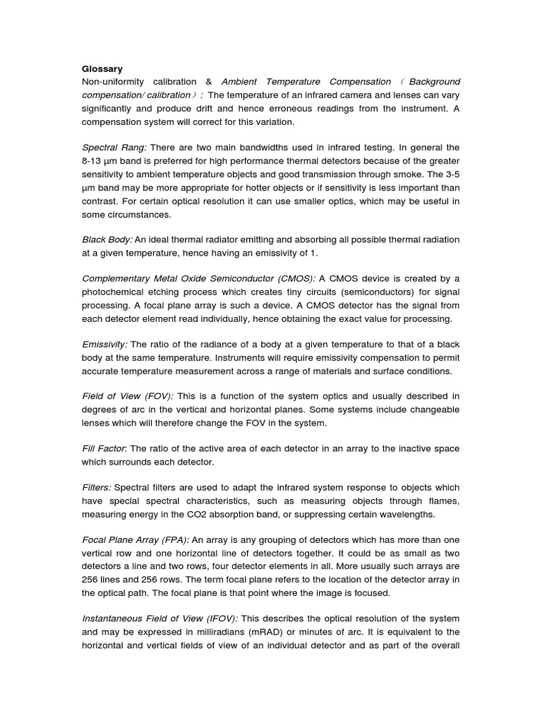 Basic IR Knowledge | PDF | Optical Resolution | Infrared