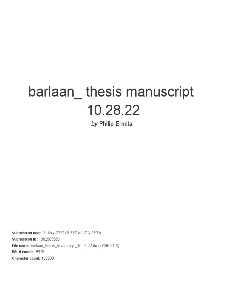 Thesis Manuscript | Download Free PDF | Vocational Education | Apprenticeship