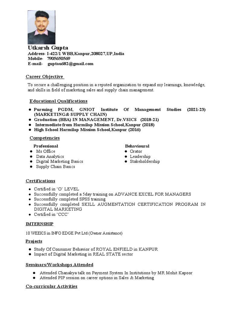 Utkarsh Gupta | PDF | Business | Communication