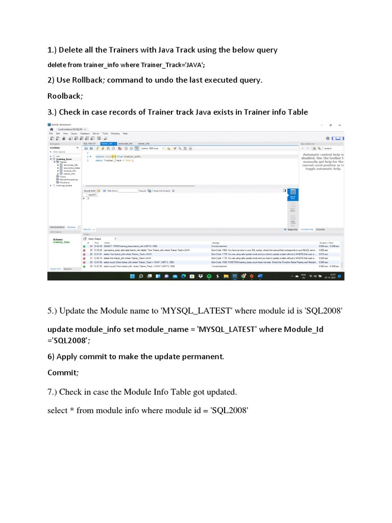 Assignment 5 SQL | PDF
