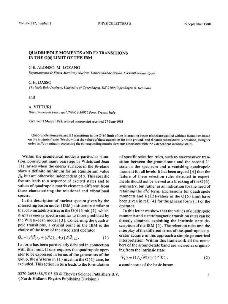 Quadrupole Moments | PDF | Scientific Method | Physical Sciences