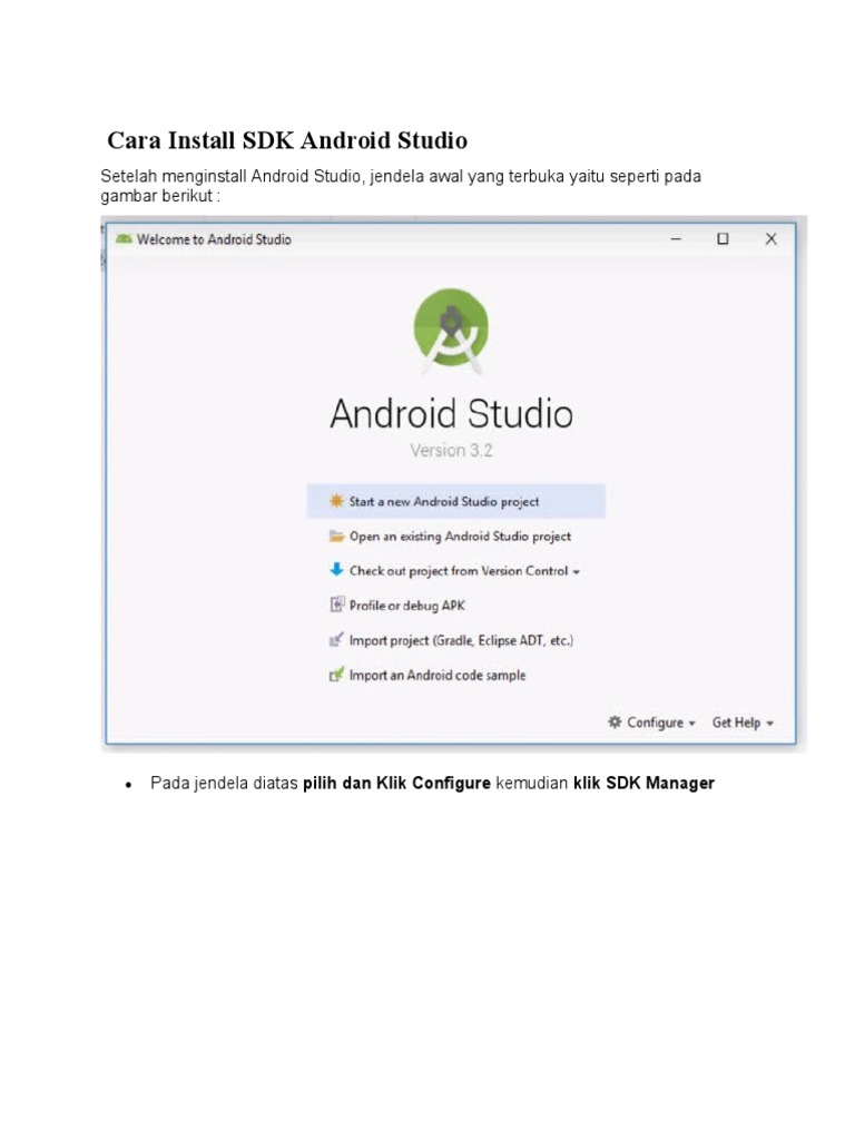 Cara Install SDK Android Studio | PDF