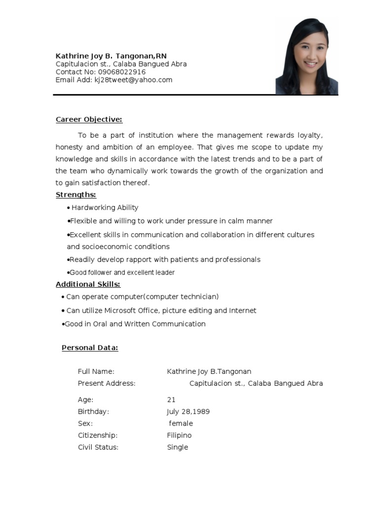 My Resume... | PDF | Manila | Nursing