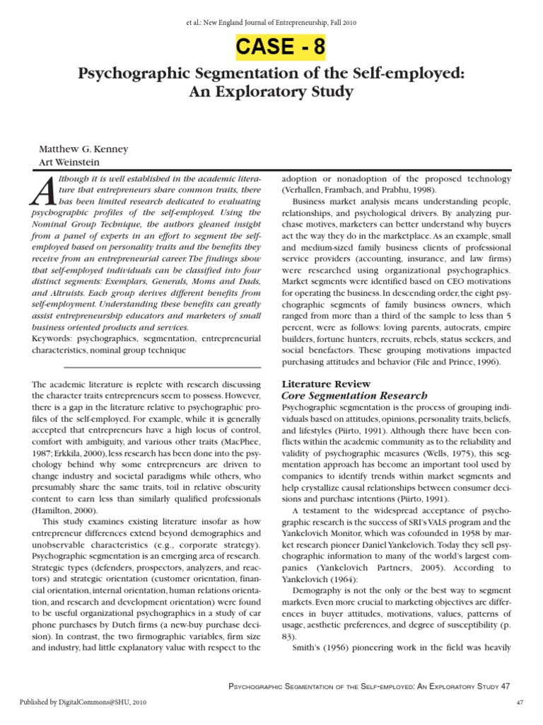 CASES-Consumer Behaviour | PDF | Entrepreneurship | Market Segmentation