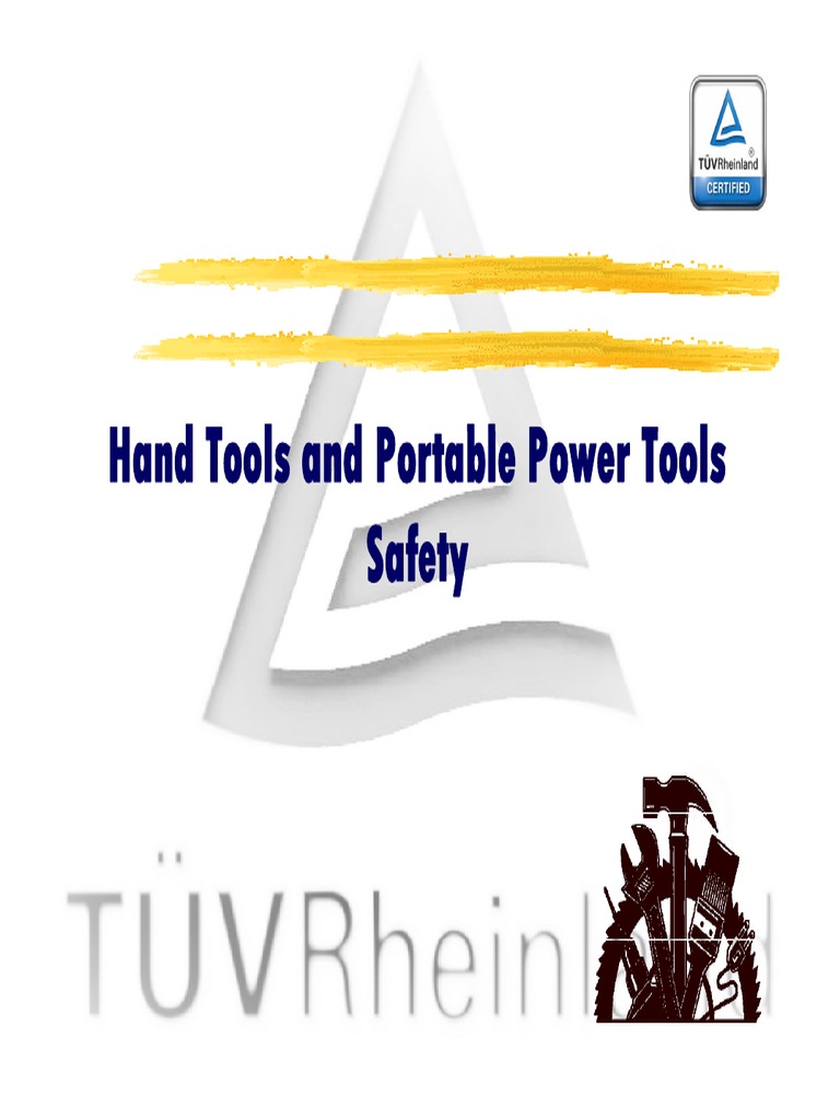 TUV - COSH Hand & Power Tools | PDF | Drill | Hammer