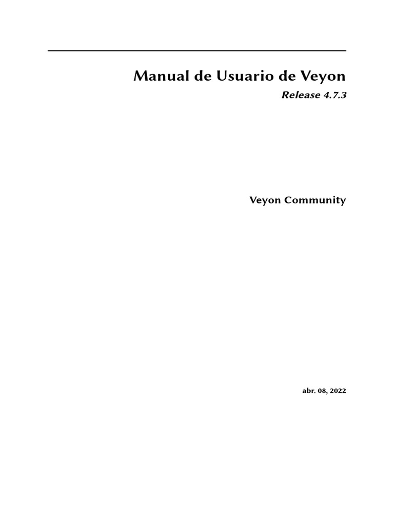 Veyon User Manual Es - 4.7.3 | PDF | Ventana (informática) | Archivo de ...