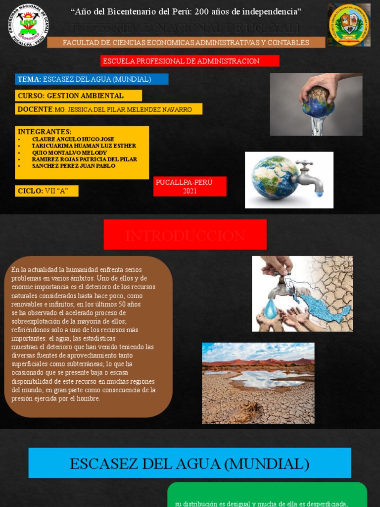 Escacez de Agua | PDF | Agua | Escasez de agua
