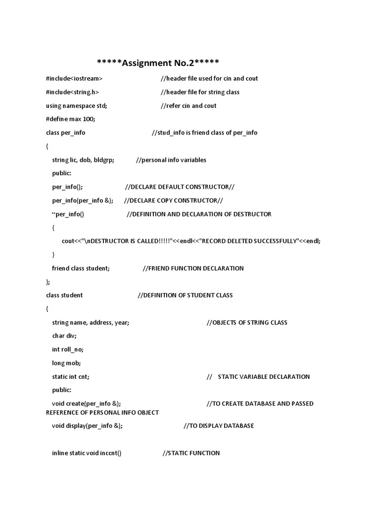 Assignment 2 Pdf Constructor Object Oriented Programming Programming 