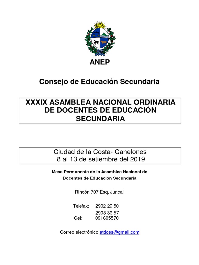 Libro XXXIX ATD Set 2019 | PDF | Método de enseñanza | Uruguay