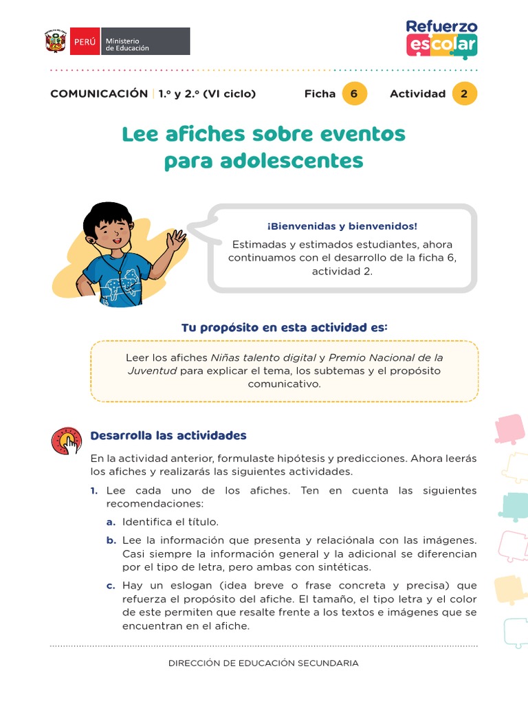 CHP Ebr Secundaria Urbano Refuerzo 2 123 | PDF | Póster | Cognición CHP Ebr Secundaria Urbano Refuerzo 2 123 | PDF | Póster | Cognición