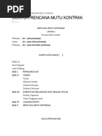 Contoh Program Mutu | PDF