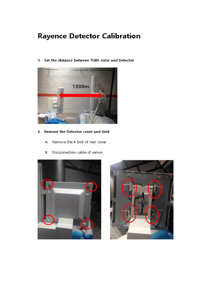 Rayence Detector Calibration | PDF