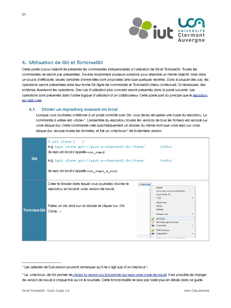 Tortoise Git 4 | PDF | Gestion de versions | Musique rock