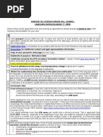 APS Documents' Checklist | PDF